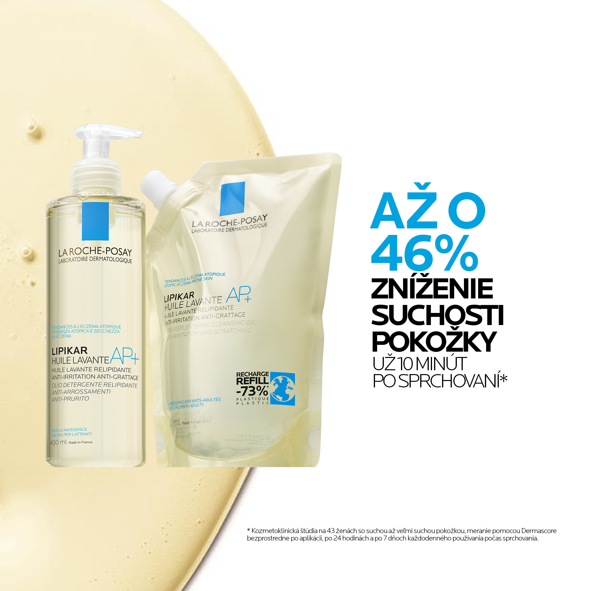 LA ROCHE-POSAY Lipikar Huile Lavante AP+ 400 ml - MojaLekáreň.sk