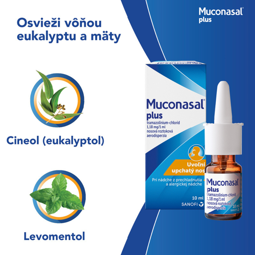 MUCONASAL Plus roztok v spreji 10 ml - MojaLekáreň.sk